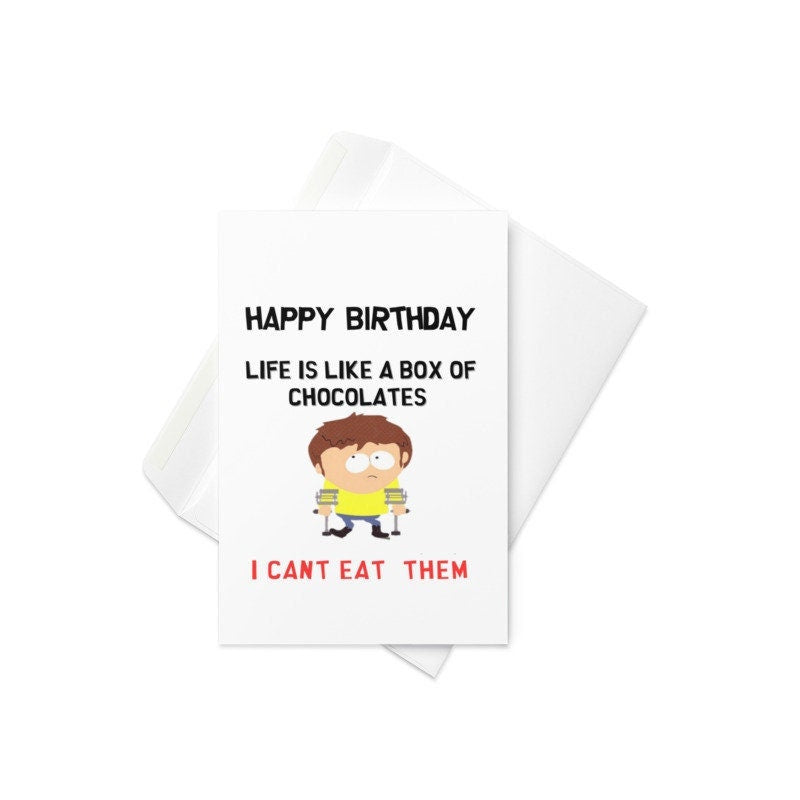 jimmy valmer greeting card ,birthday card ,southpark birthday card ,ji ...